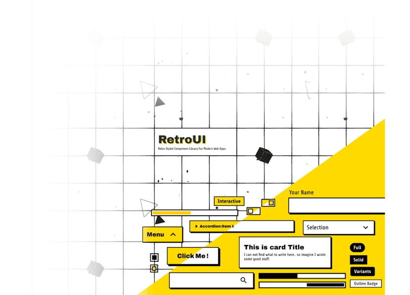 Retro Styled React Ui Library Retro Ui